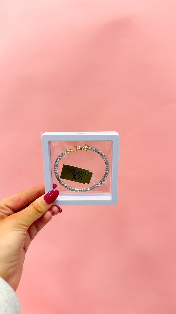 "Millie" Golden Hook Bangle – Blue Line Boutique